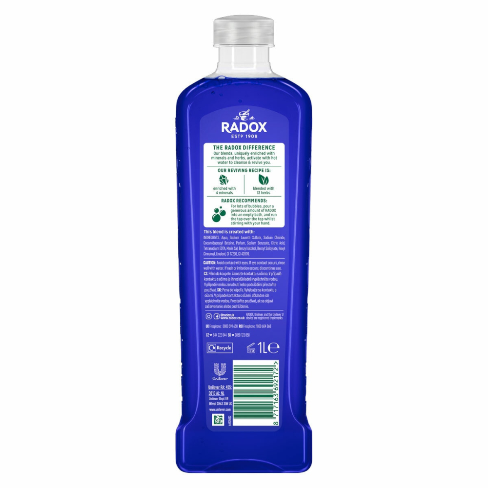 Radox Mineral Therapy Sleep Aromatherapy Bath Soak, 4 X 1L - Think Assemble