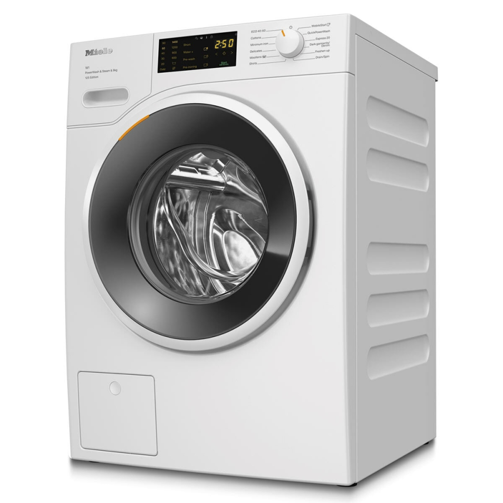 Miele WWB380 WCS 125, 8kg Washing Machine, A Rated In White - Think ...