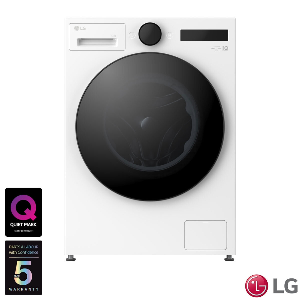 LG F4X7013TWB, 13kg, 1400rpm, Washing Machine, A Rated In White - Think ...