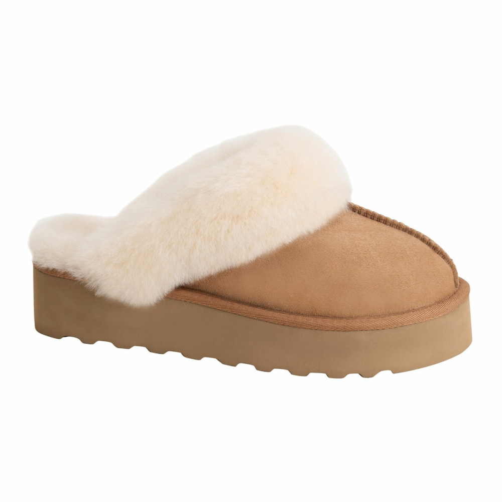 Kirkland Signature Women's Shearling Platform Slippers - Think Assemble