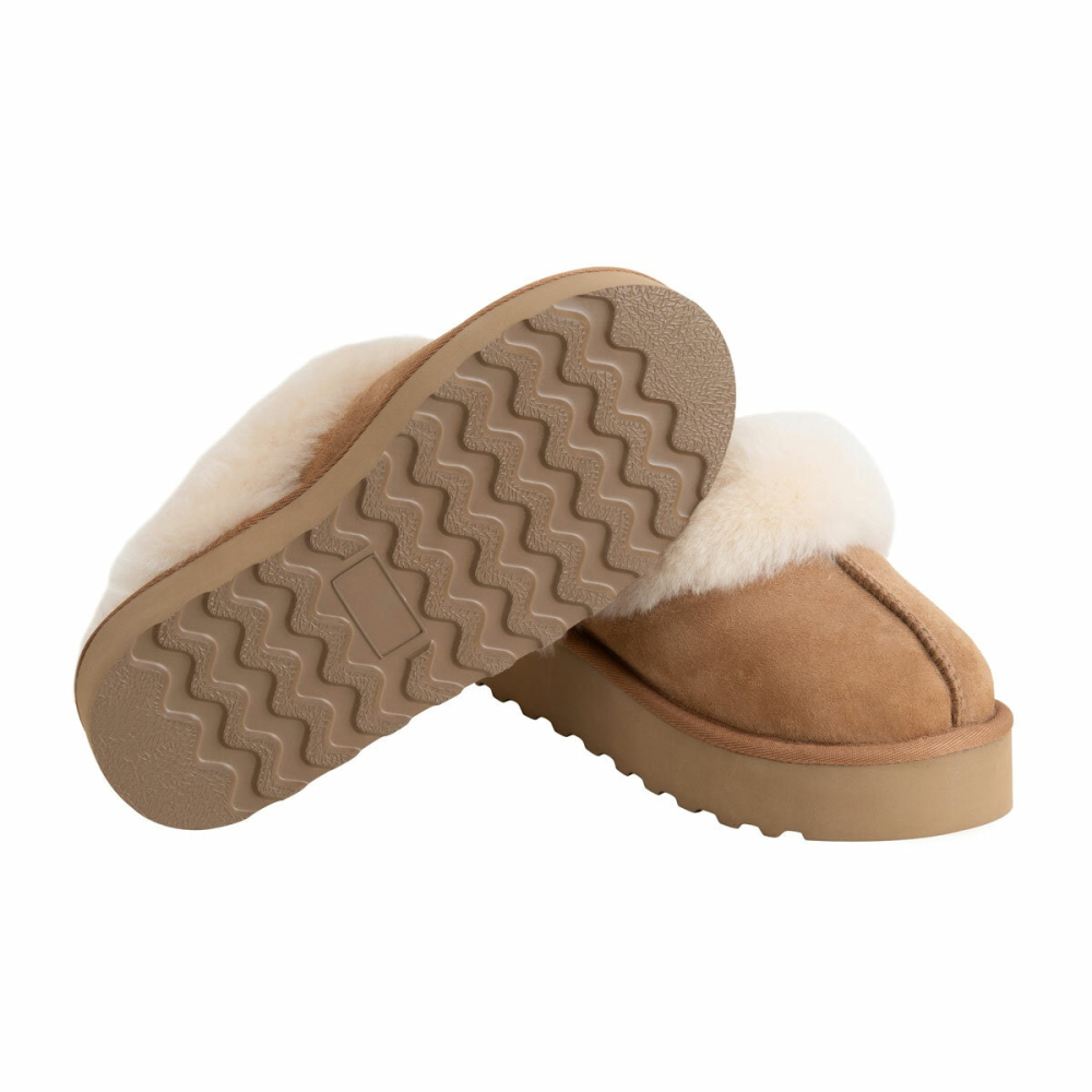 Kirkland Signature Women's Shearling Platform Slippers - Think Assemble
