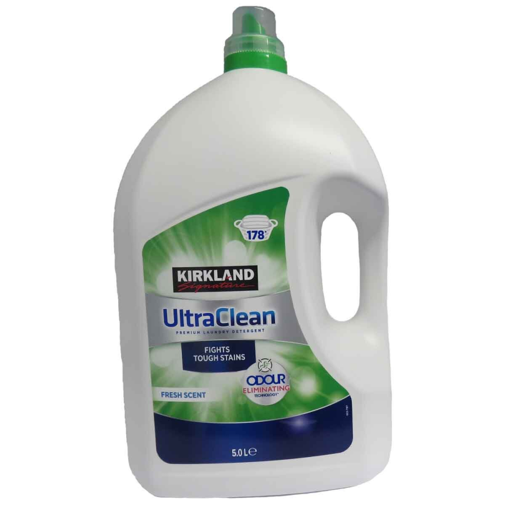Kirkland Signature Ultra Clean Bio Laundry Liquid, 5L (178 Wash) - Buy ...