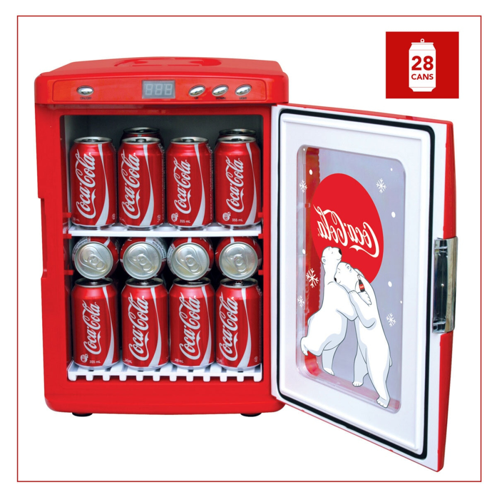 Coca-Cola Polar Bear Mini Fridge 25L Portable Cooler Warmer 28 Can ...